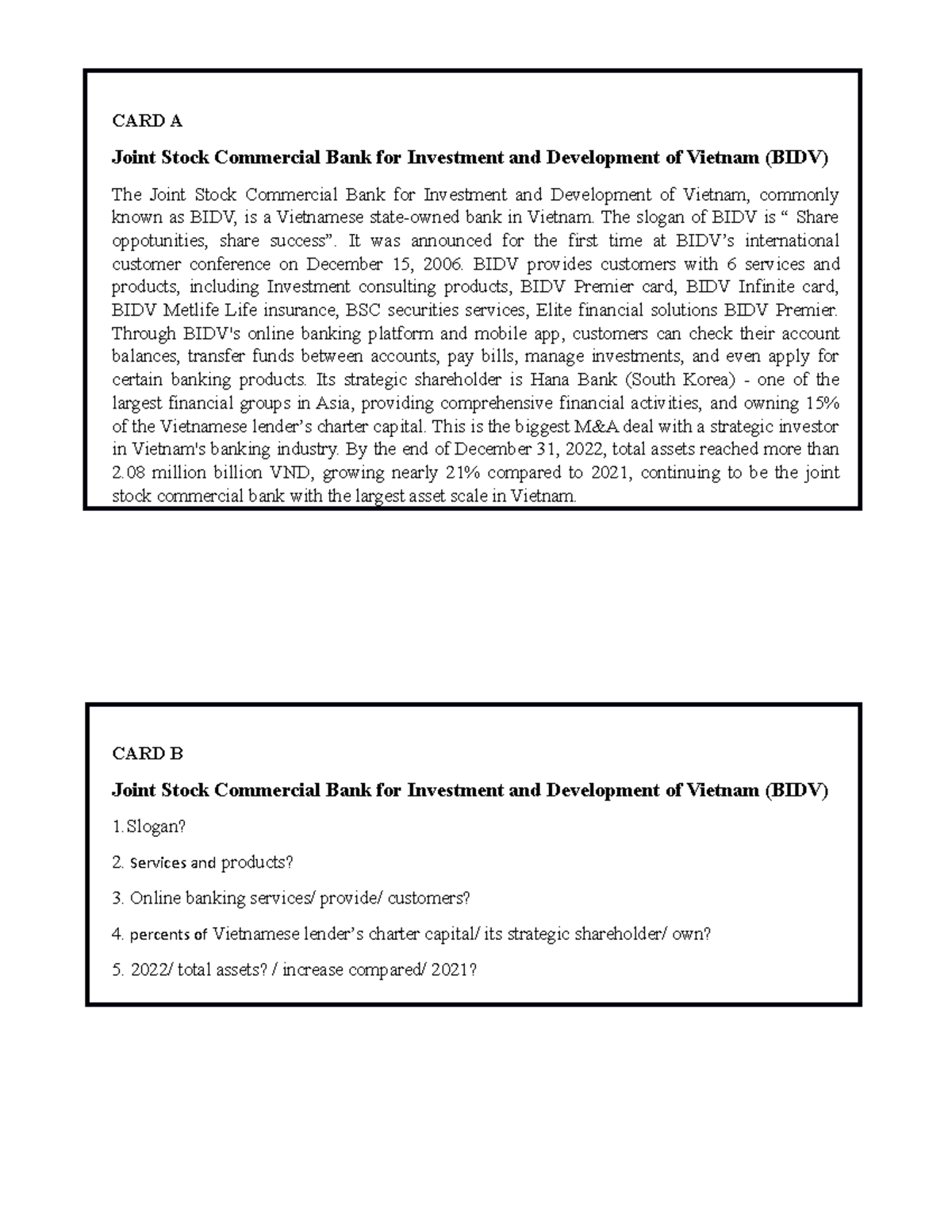 Group 4 Joint Stock Commercial Bank for Investment and Development of ...