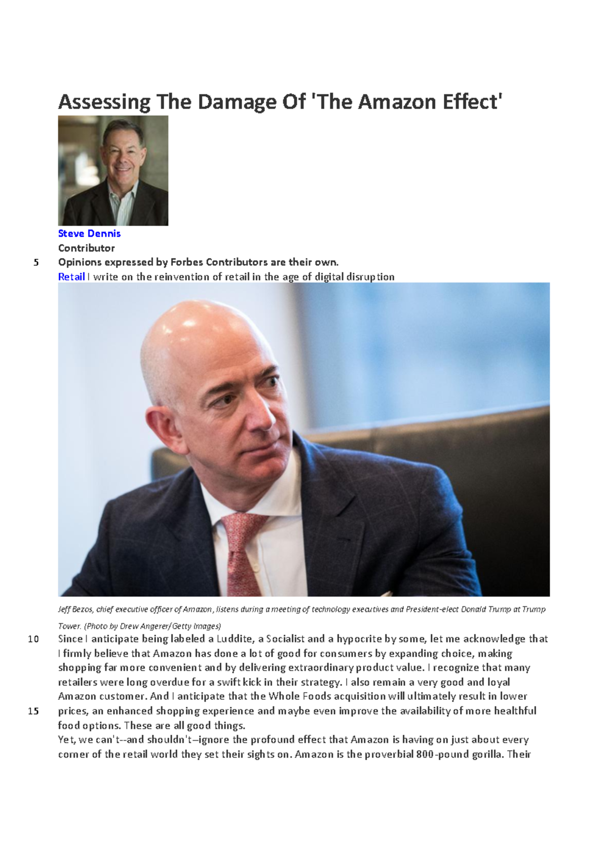 Assessing the damage of the Amazon effect - Assessing The Damage Of ...