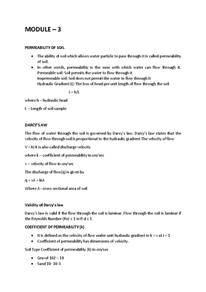 GT mod2 - theory - MODULE – 2 INDEX PROPERTIES The properties of soil ...