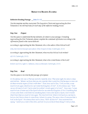 Discussion Thread Theological Unity in the Scriptures - BIBL 110 ...