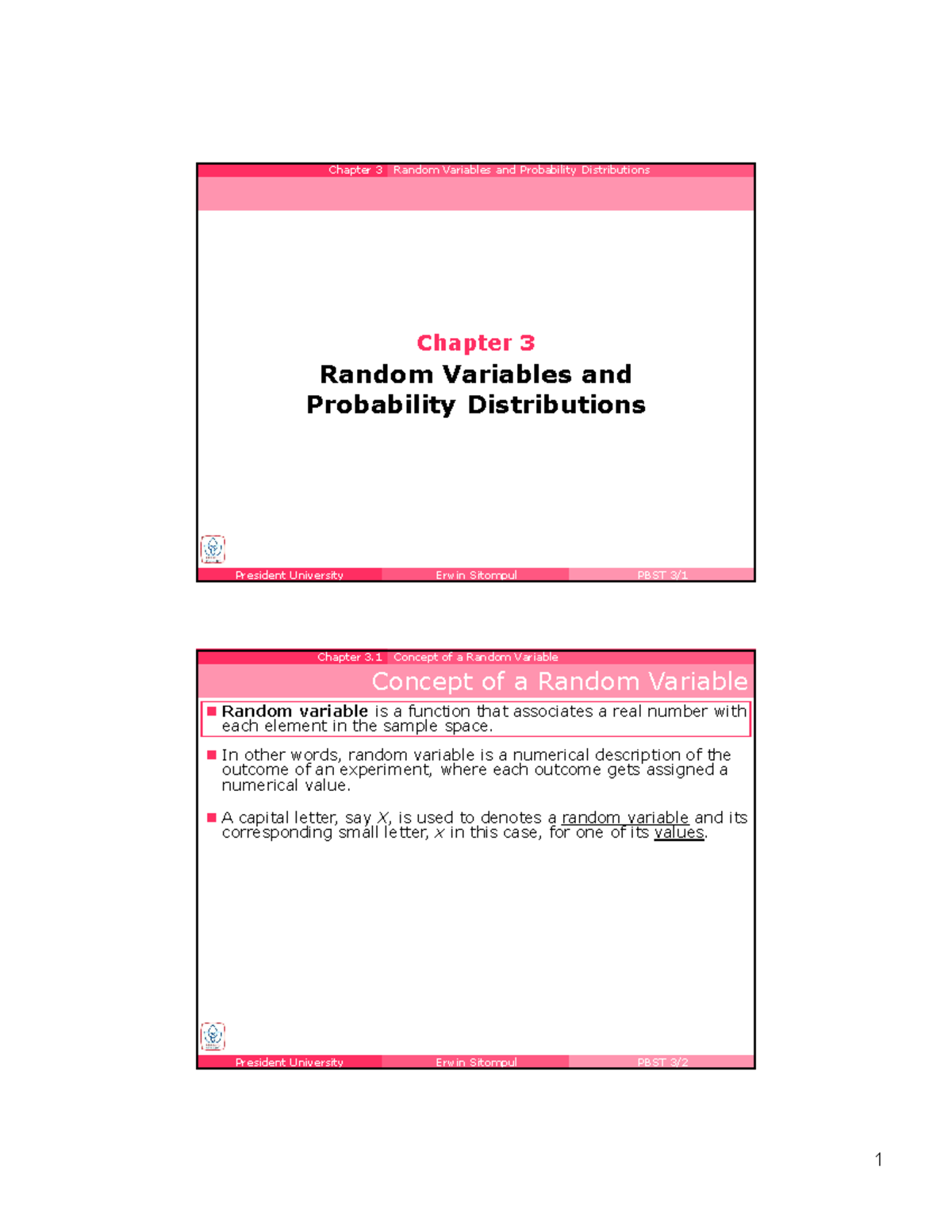 PME-3 - Chapter 3 Random Variables and Probability Distributions ...