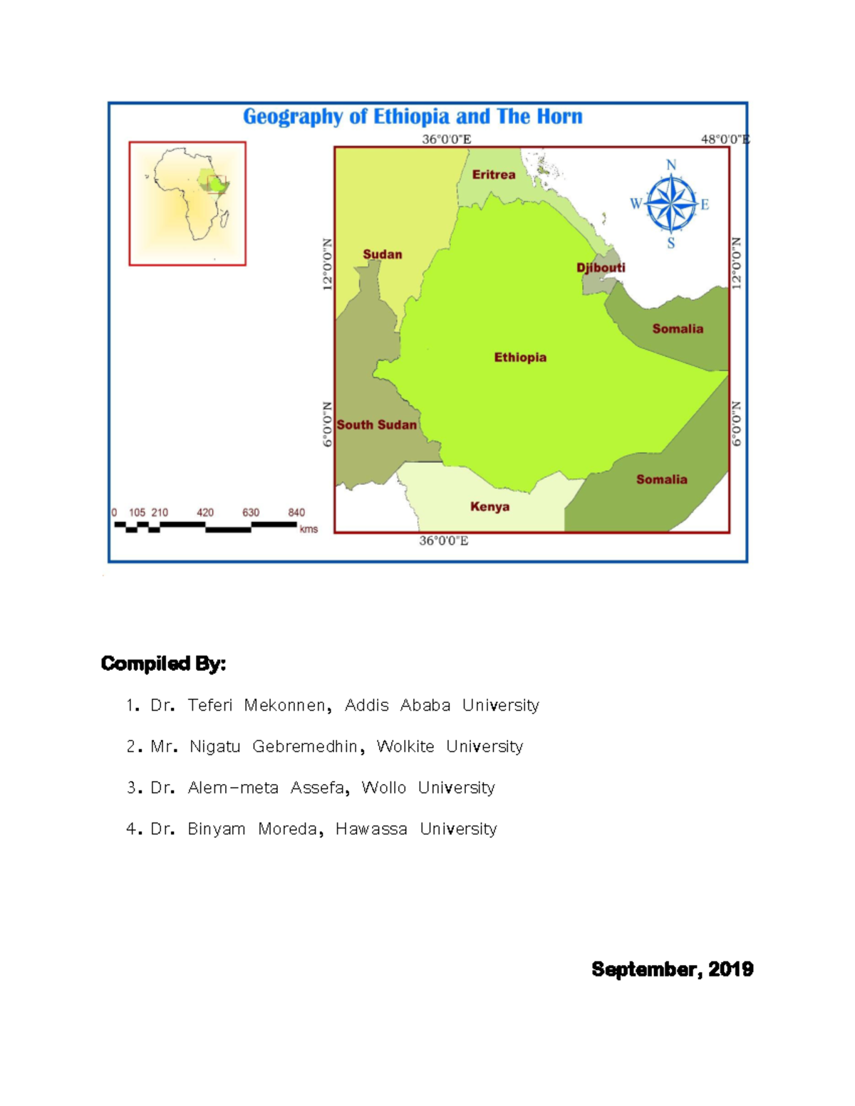 Geography Module - Egegeg - Compiled By: Dr. Teferi Mekonnen, Addis ...