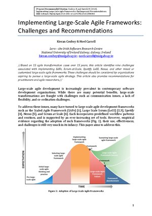 Improving processes by aligning Capability Maturity Model - Scaled ...
