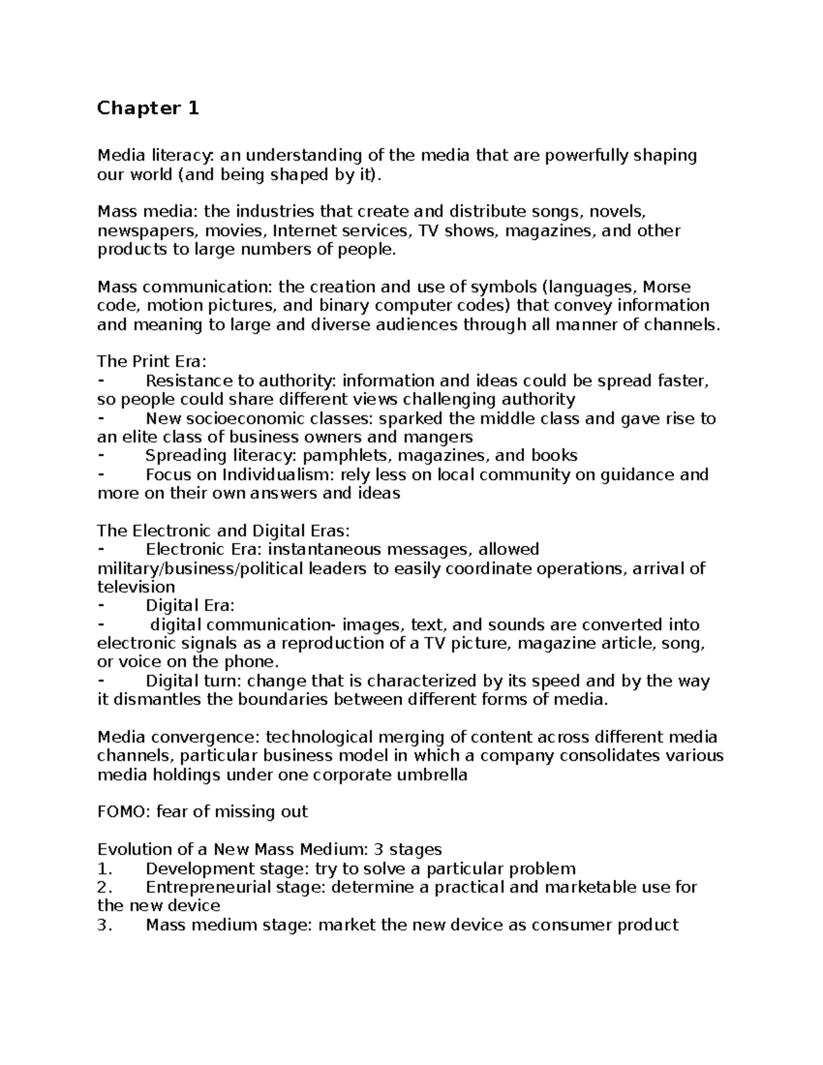 Chapter 1: Media Literacy - Chapter 1 Media literacy: an understanding ...