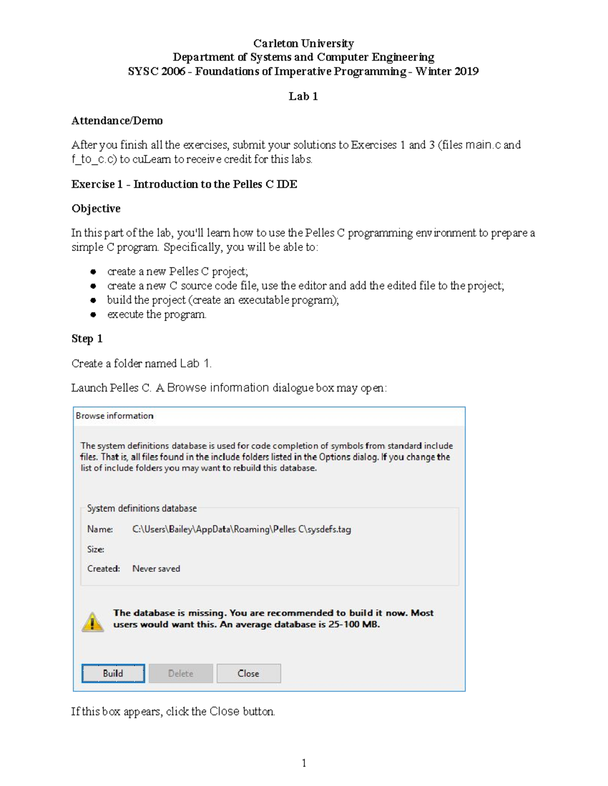 W19 SYSC2006 Lab1 file instructions - Carleton University Department of Systems and Computer ...