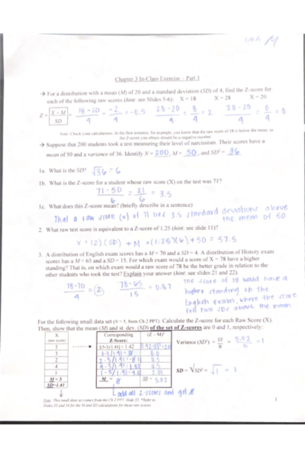Photo 7 - Homework and Classwork notes - PSY 305 - Studocu