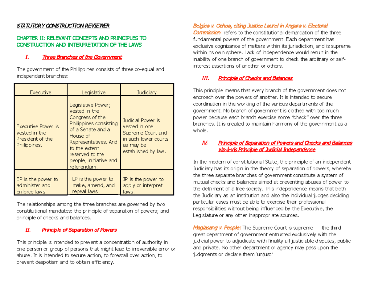 Statutory Construction- Sualog Reviewer - STATUTORY CONSTRUCTION ...