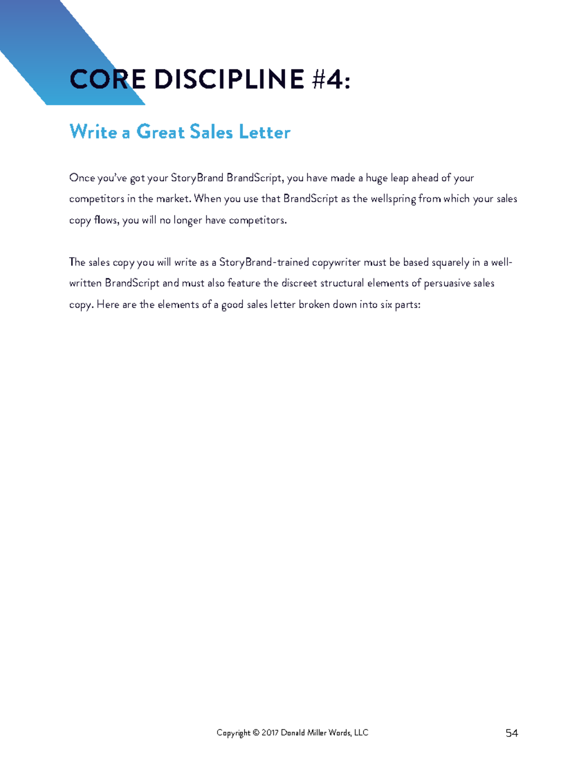Sales Letter Design - CORE DISCIPLINE #4: Write a Great Sales Letter ...