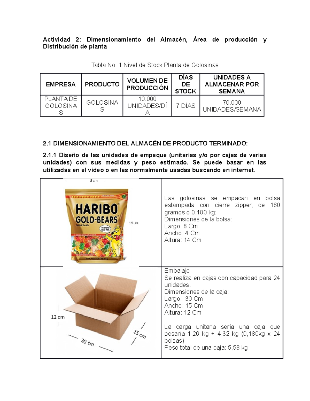 Actividad 2 - adkdnakdaldadakd - Actividad 2: Dimensionamiento del ...