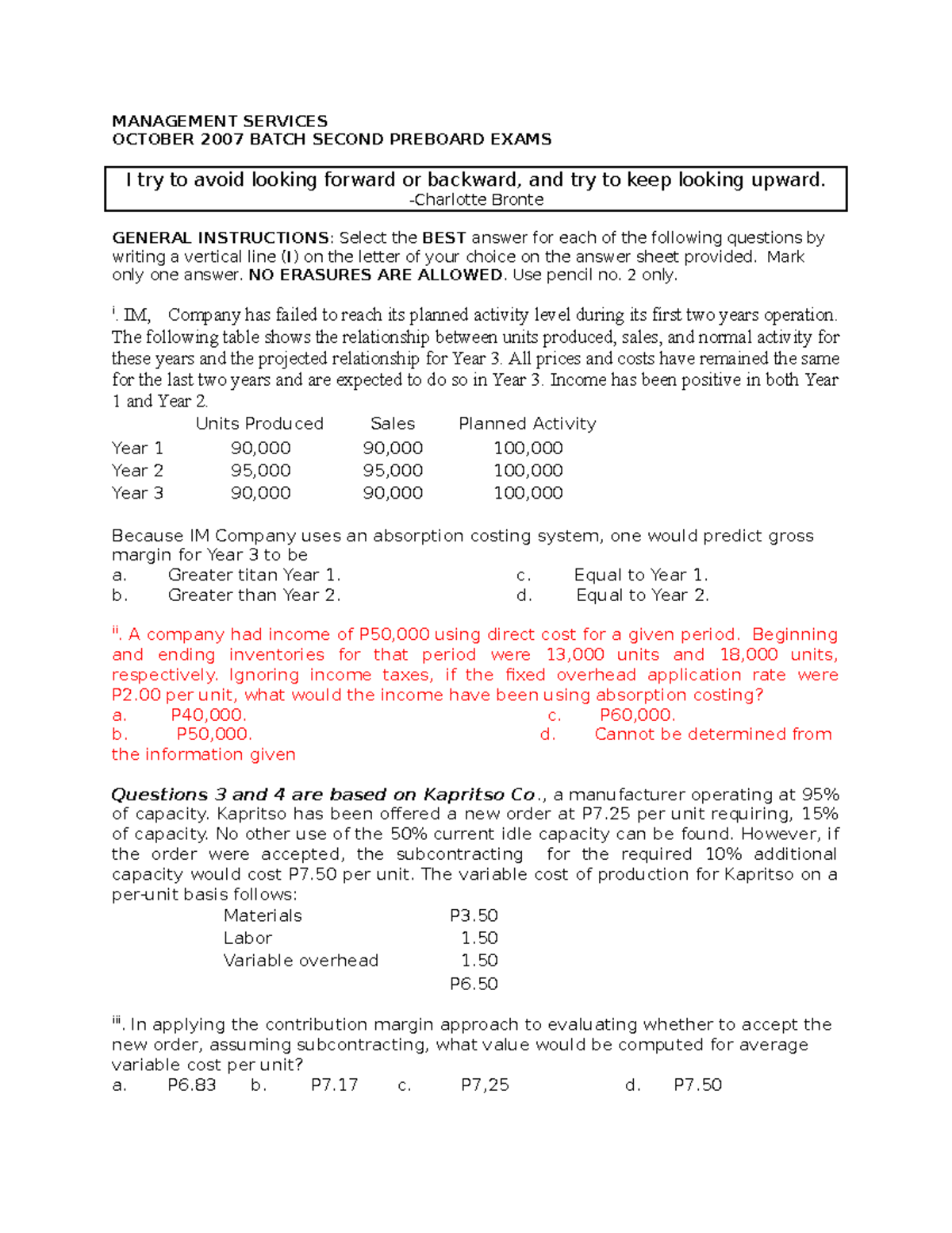 Management Advisory Services - MANAGEMENT SERVICES OCTOBER 2007 BATCH ...
