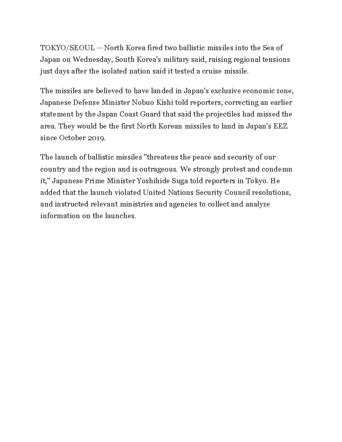 News Report assignment about the community and globalization of the ...