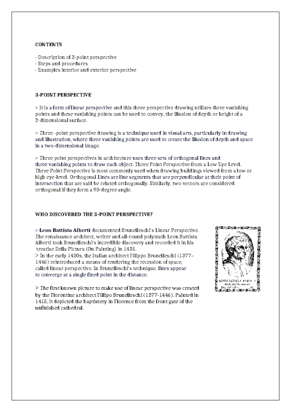 RSW 3-point perspective final - CONTENTS Description of 3-point ...