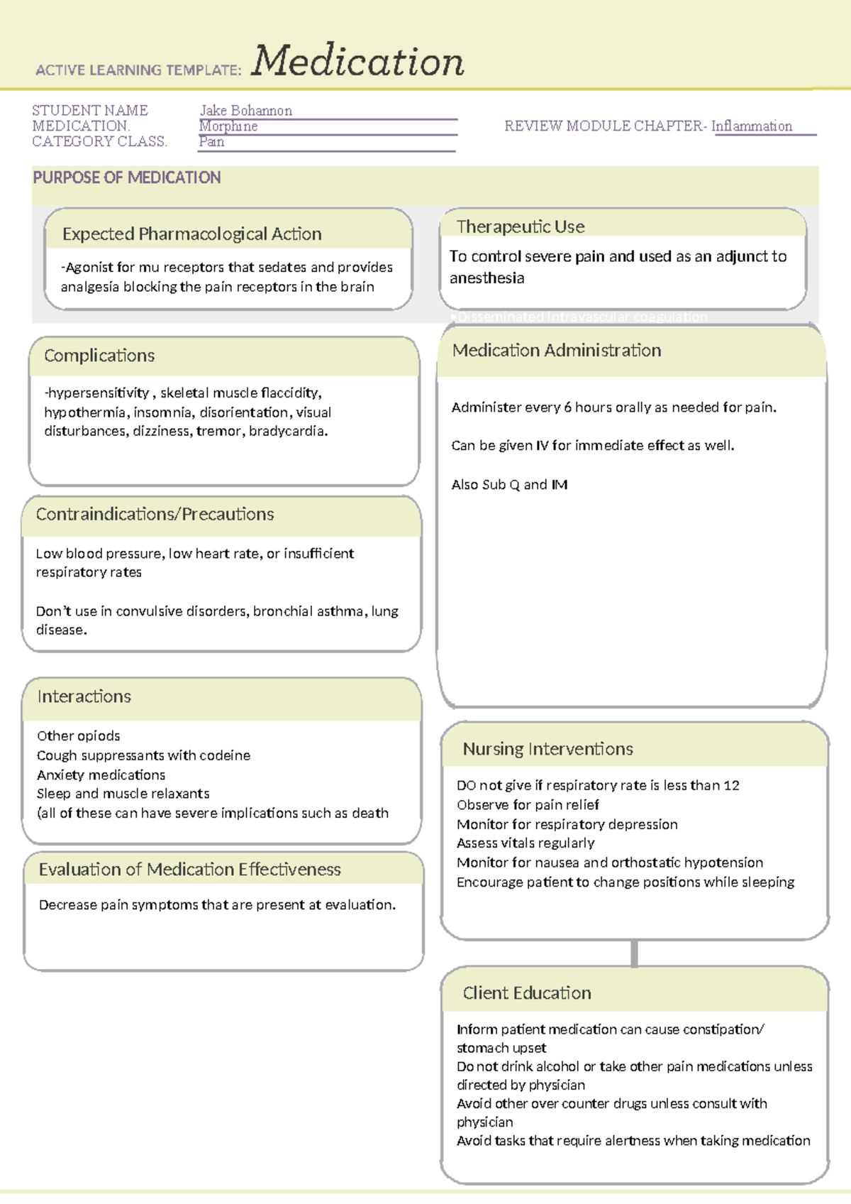 Template 2 - ATI Pharmacology Practice Test A - STUDENT NAME Jake ...