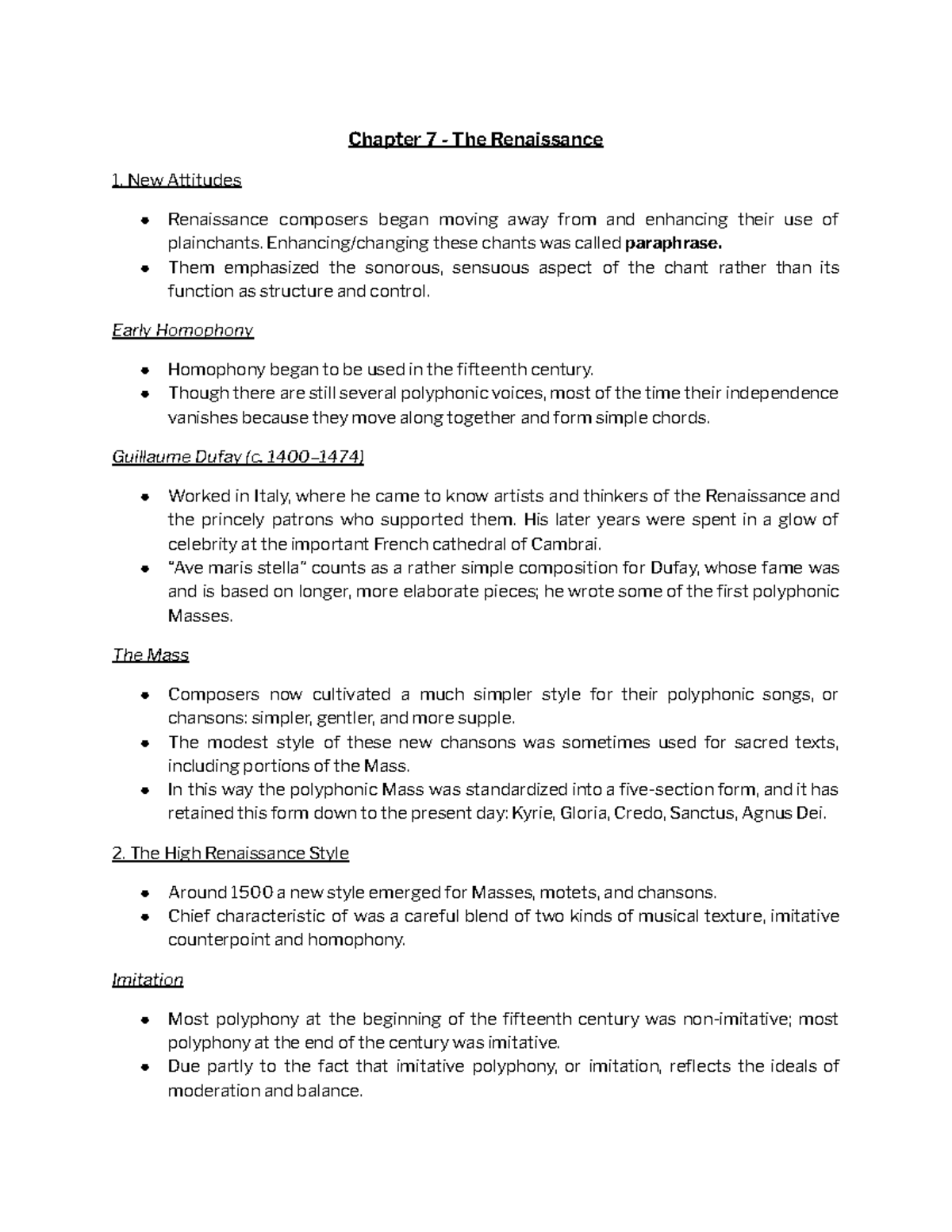 Week #4 Textbook (Listen) Notes - Chapter 7 - The Renaissance New ...
