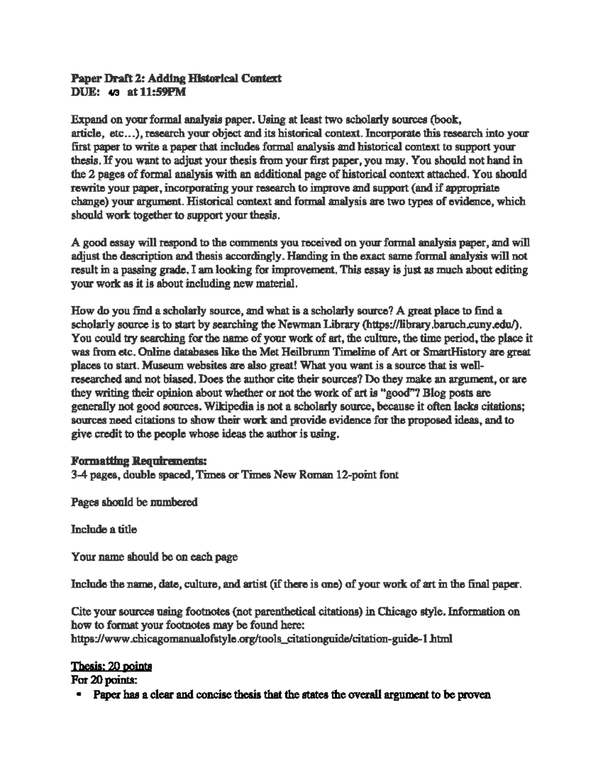 Paper 2 description - draft 2 - ART 1012 - Studocu