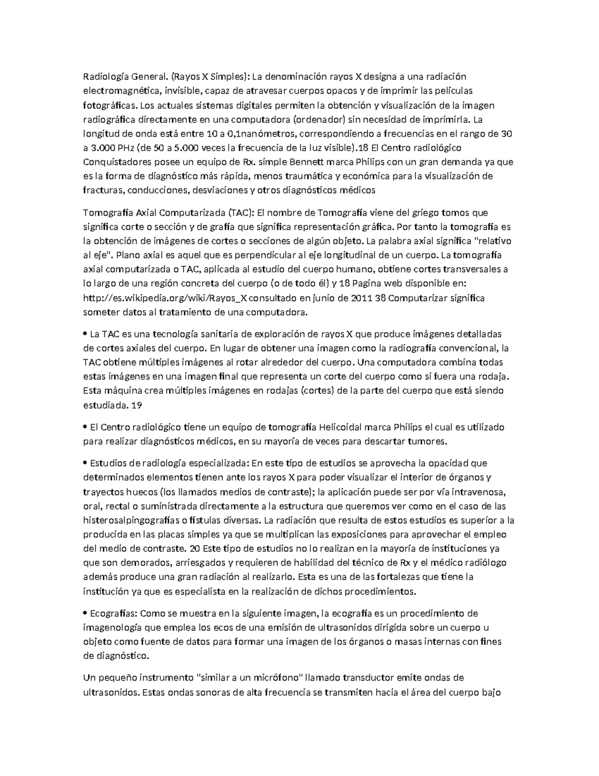 Radiología General - (Rayos X Simples): La denominación rayos X designa ...