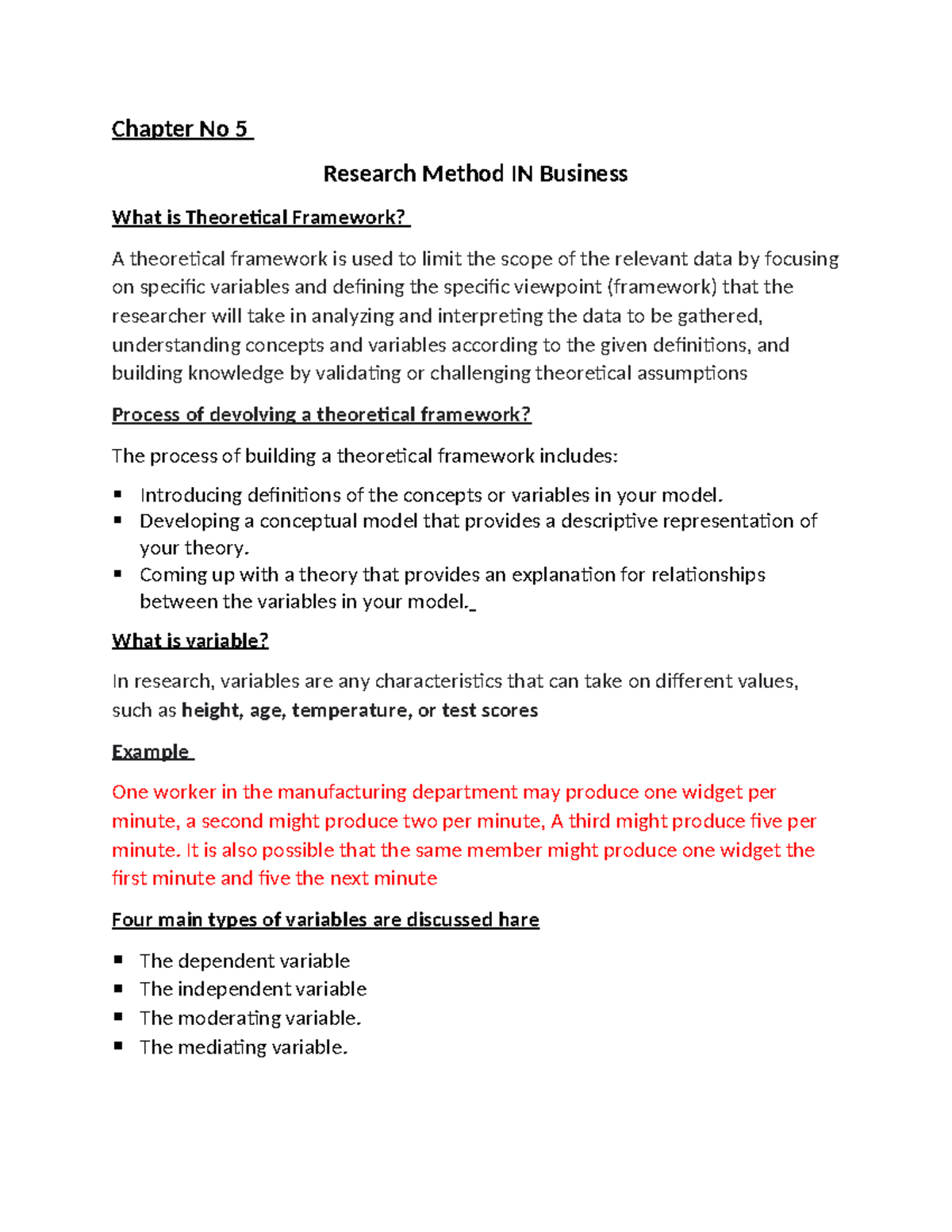 Researsh Method in Business - Chapter No 5 Research Method IN Business ...