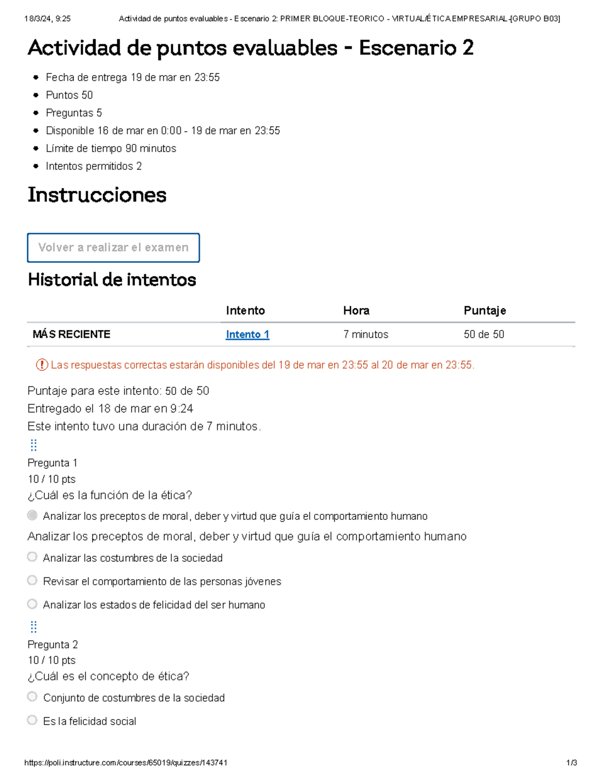 Actividad de puntos evaluables - Escenario 2 Primer Bloque- Teorico - Virtual Ética Empresarial ...