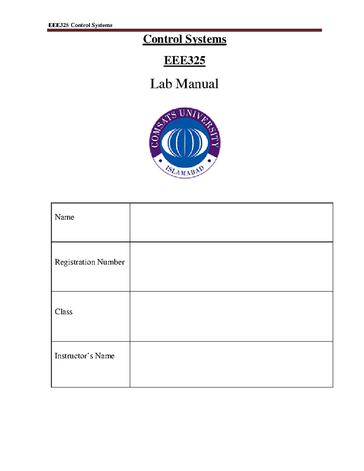 Null - Manual of controls - Control Systems EEE Lab Manual Name ...