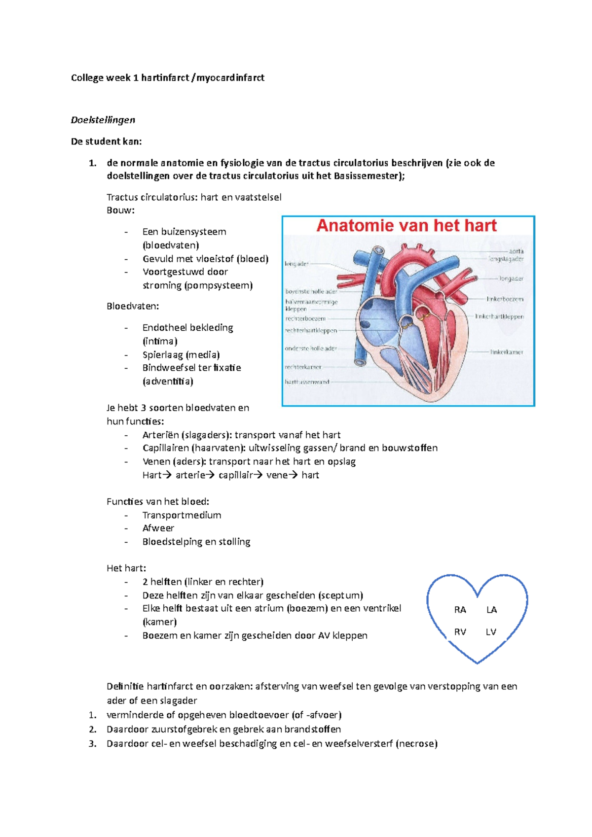 College week 1 hartinfarct - College week 1 hartinfarct /myocardinfarct ...