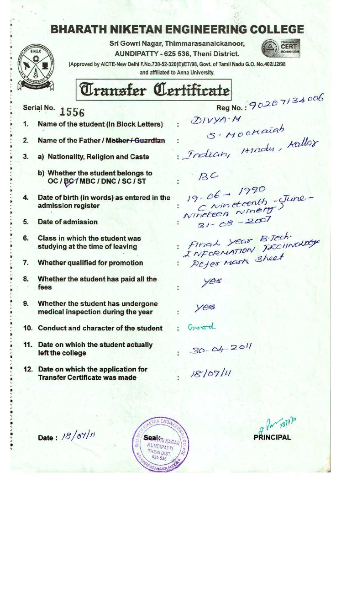  Divya TC Compressed Reduce Civil Engineering Studocu
