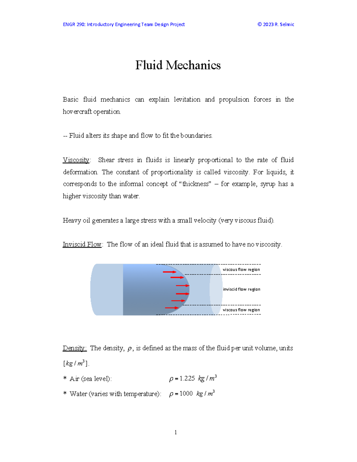 Fluid Mechanics (Lecture 9) - Fluid Mechanics Basic hovercraft ...