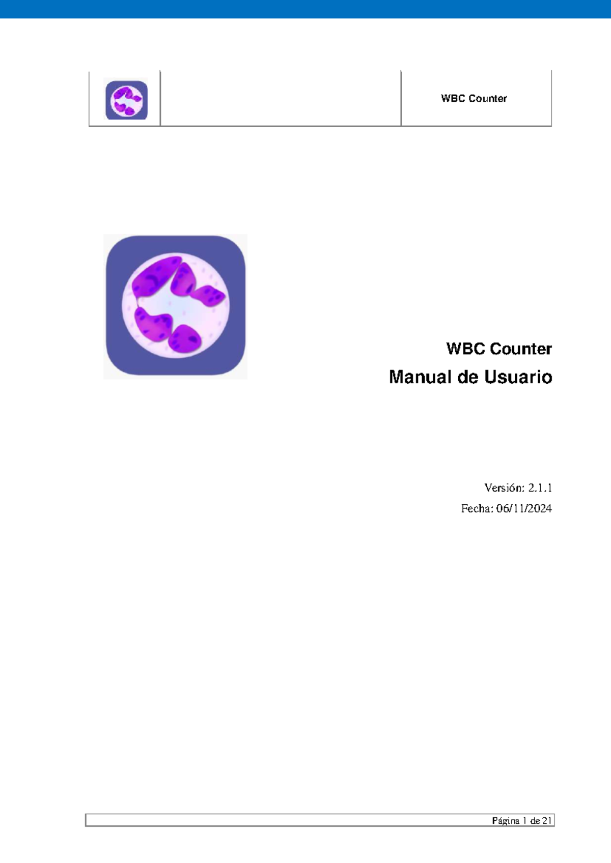 Act11 compressed - Hoja técnica - WBC Counter Manual de Usuario Versión ...