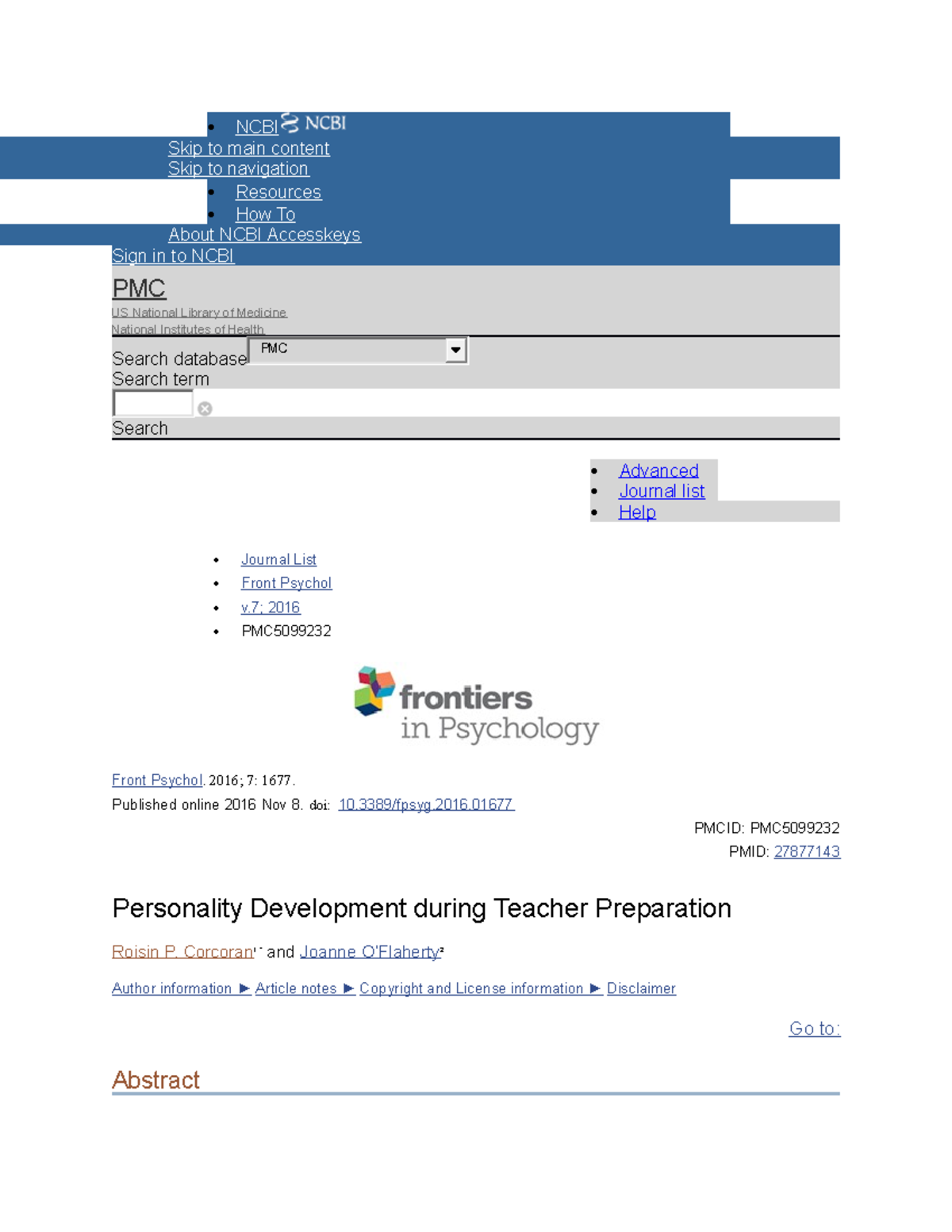 PD Lesson Plan - LP for PD - NCBI Skip to main content Skip to ...