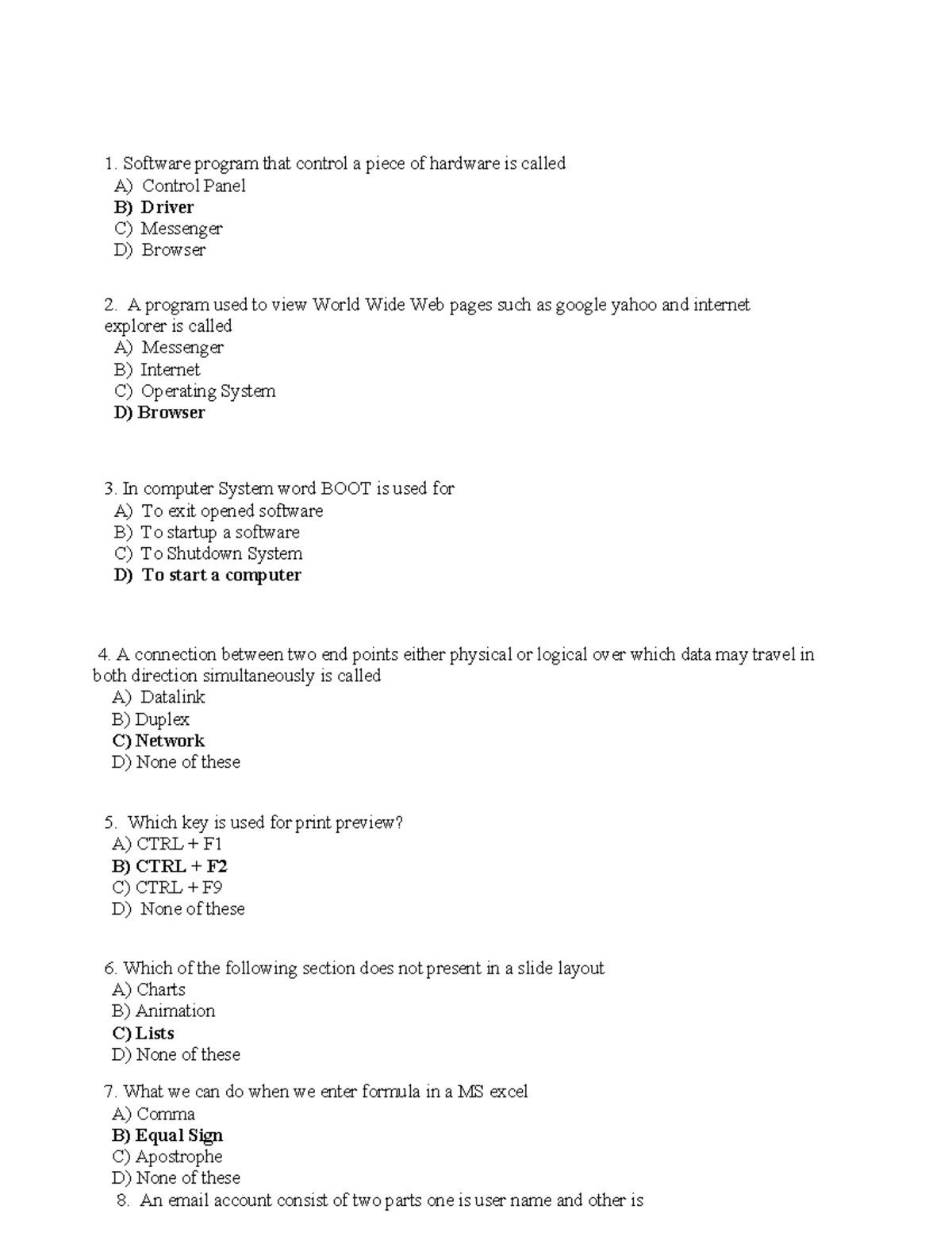 CAB Test Bank - CAB Test Bank - Software program that control a piece ...