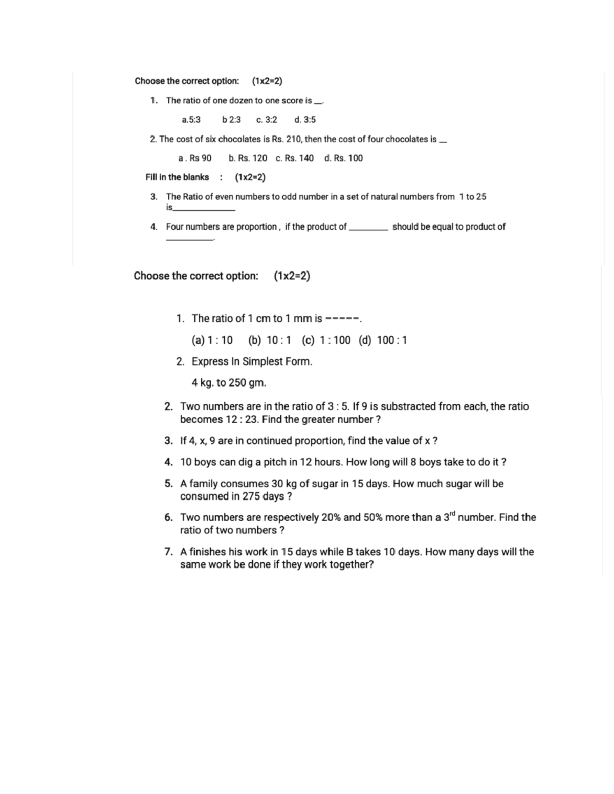 Maths Revision - Business Mathematics - Studocu