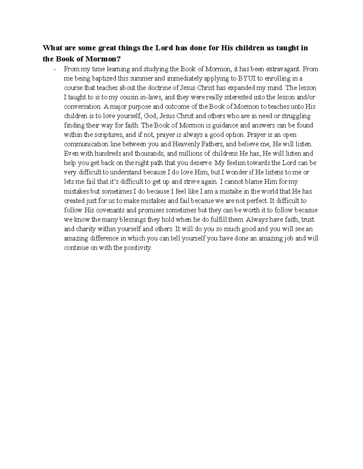 W13 Teach One Another Final Project - What are some great things the ...