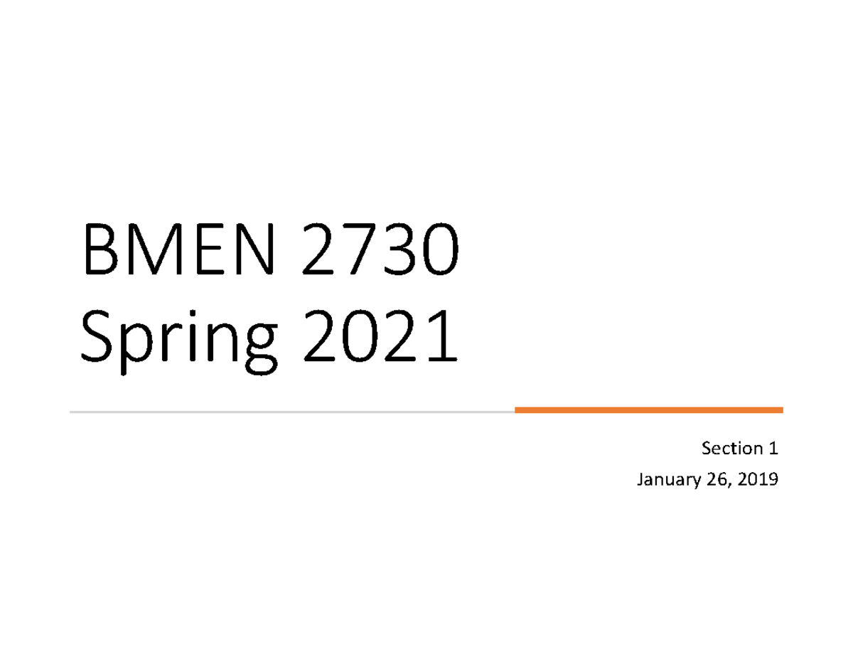 Lecture Notes 2 - BMEN Spring - Section January 26 , Challenge Problem ...