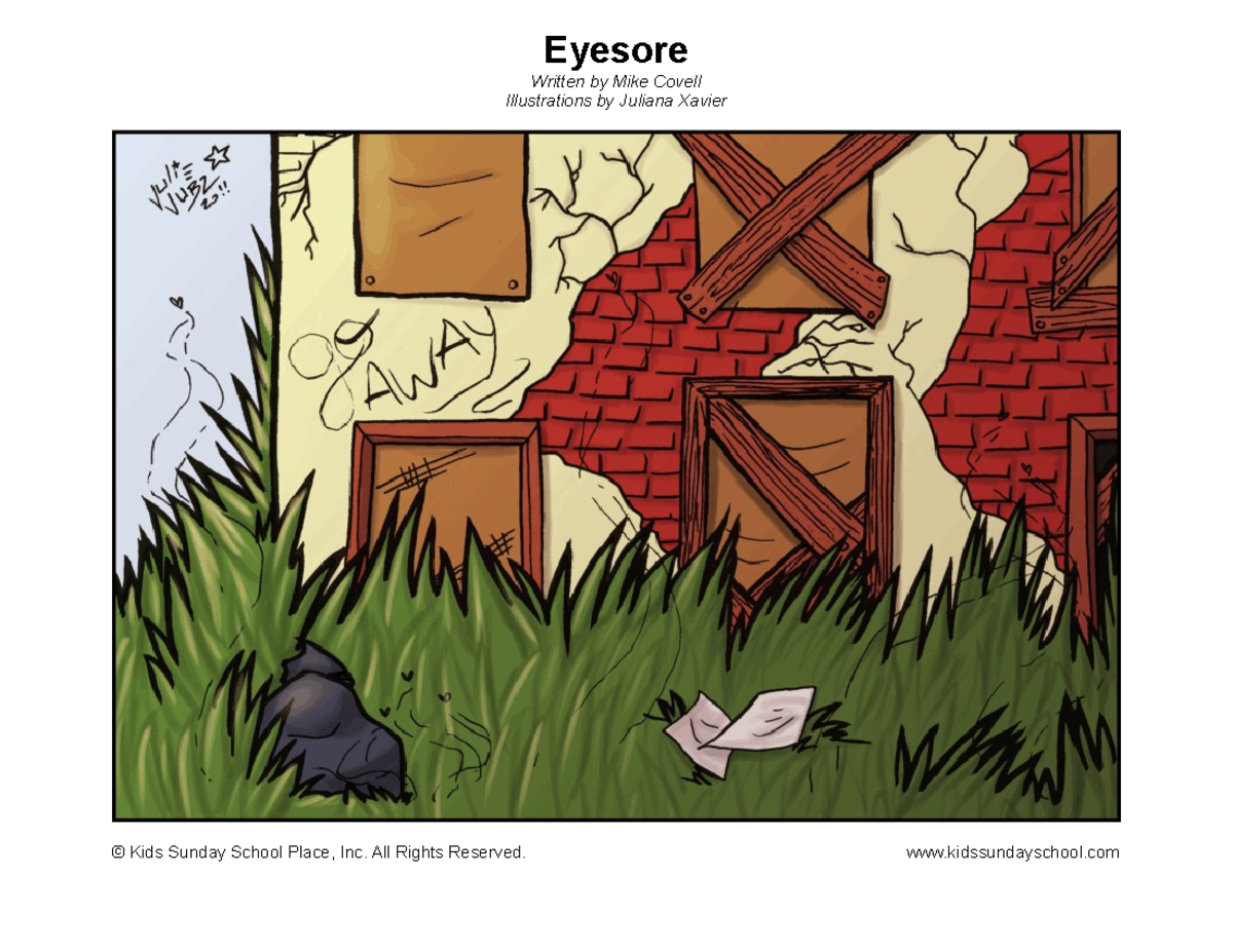 Eyesore 1(The Bible 3) SUNDAY CLASSSSS - Eyesore Written by Mike Covell ...
