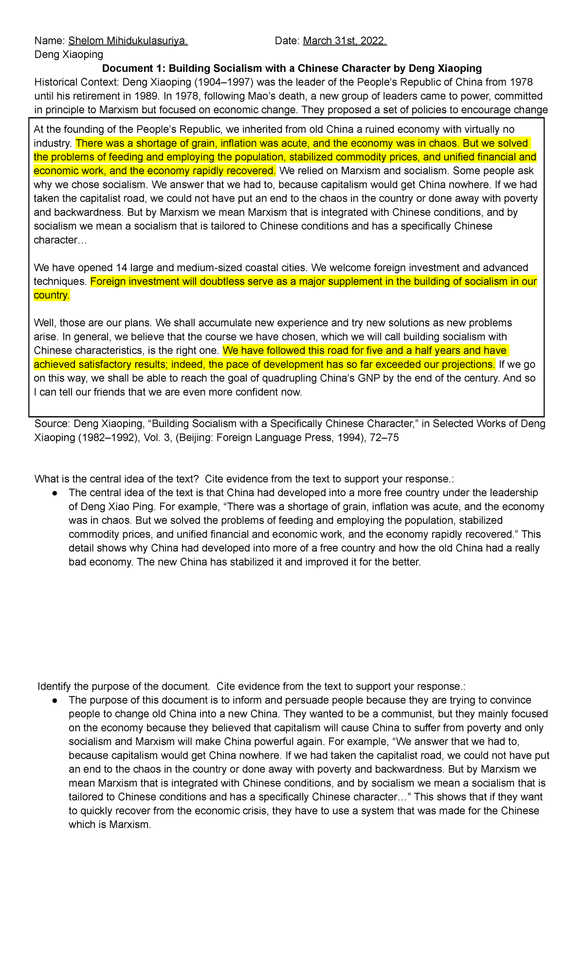 March 31 assignment - HIST 193 - CSUS - Studocu