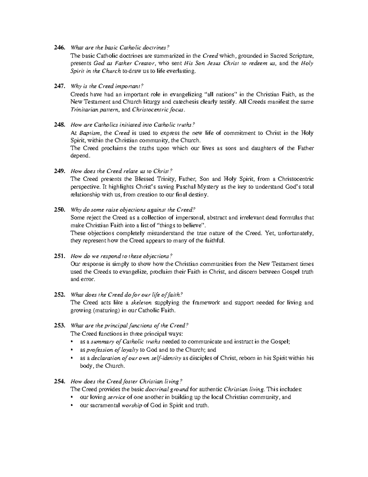 Catechism for Filipino Catholics (25) - What are the basic Catholic ...