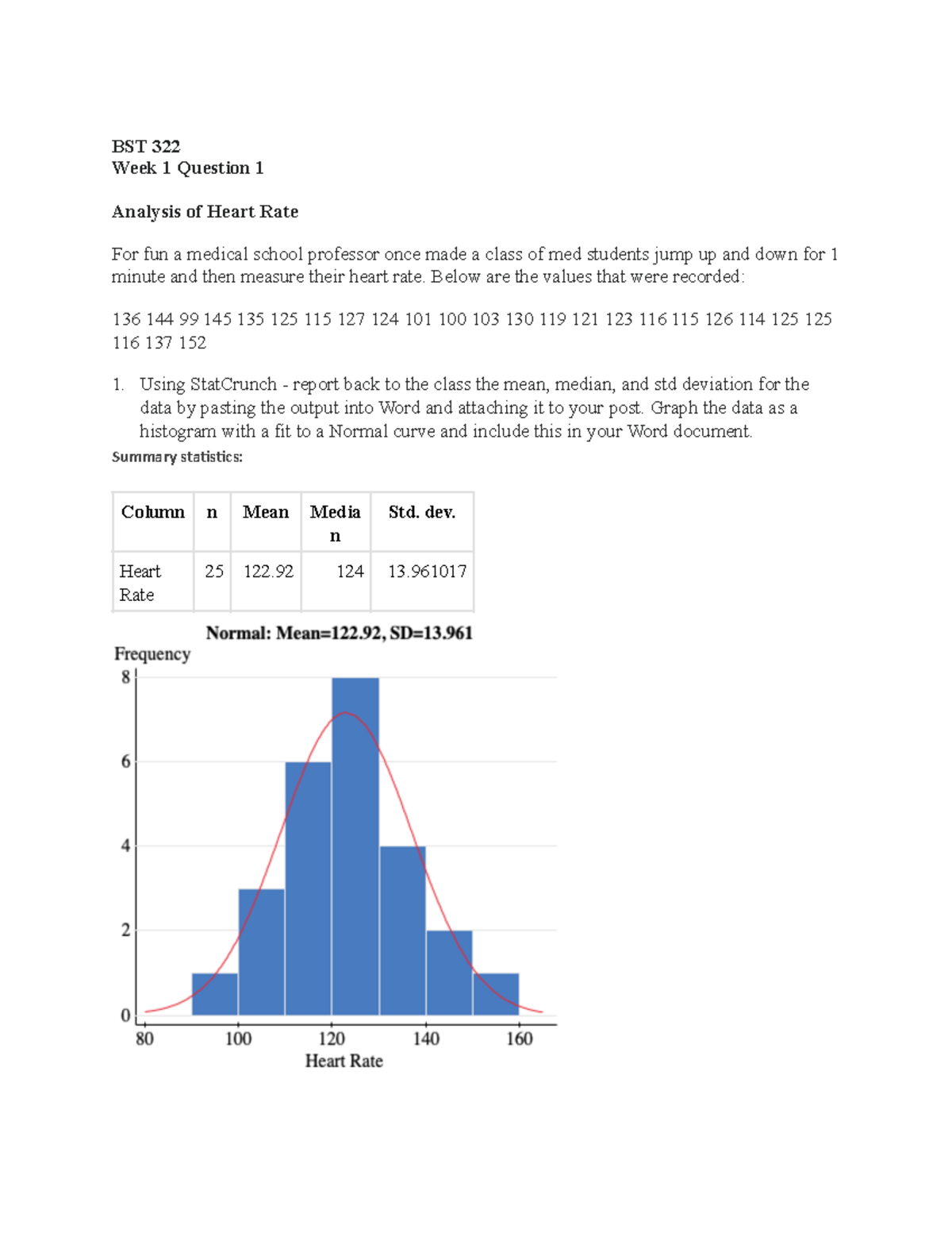 Week 1 Discussion 1 - Practice materials - BST 322 Week 1 Question 1 ...