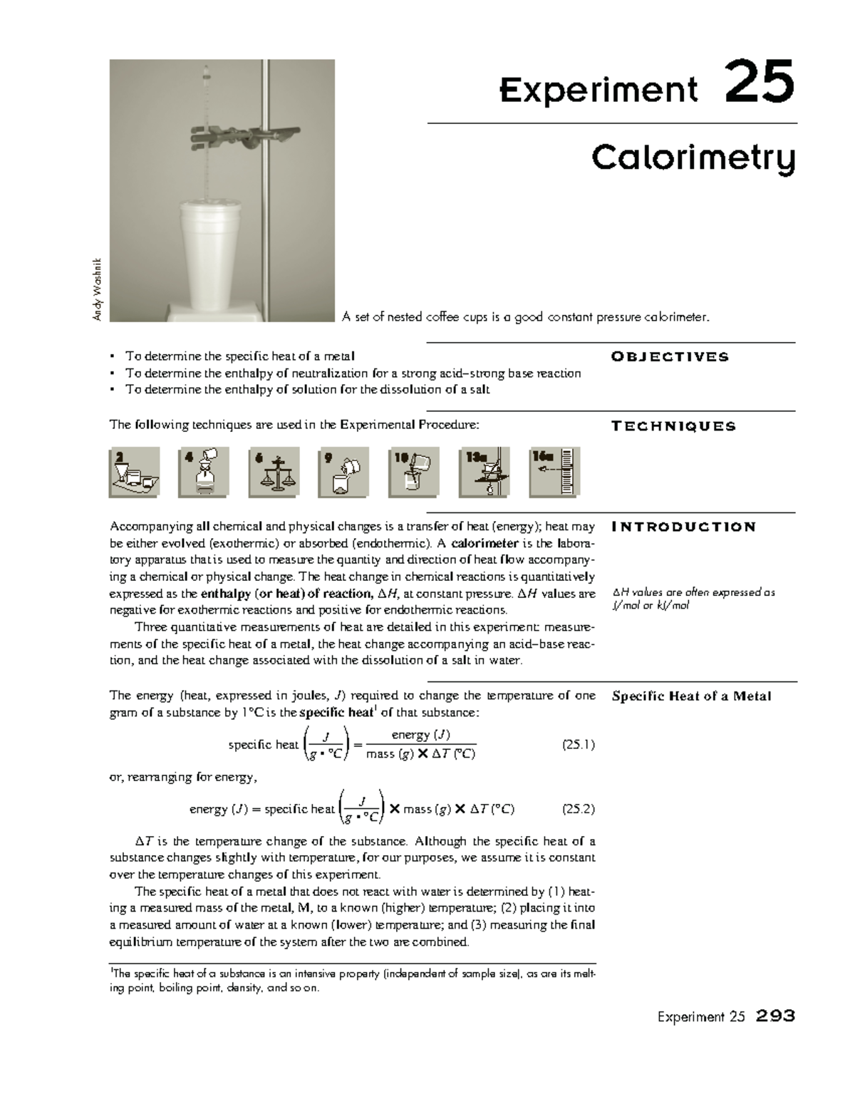 Laboratory Manual For Principles Of General Chemistry - 10th Edition ...