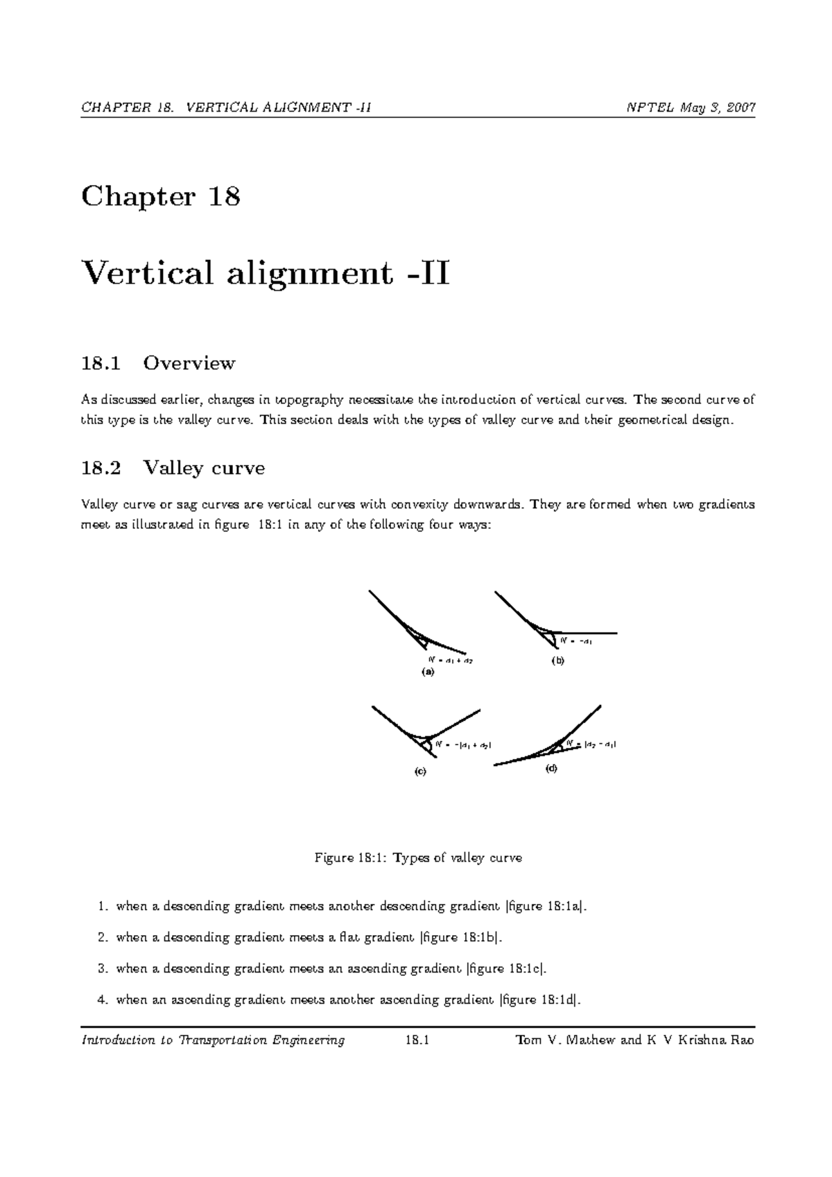 Transportation engineering-Lec-18 - Chapter 18 Vertical alignment -II ...