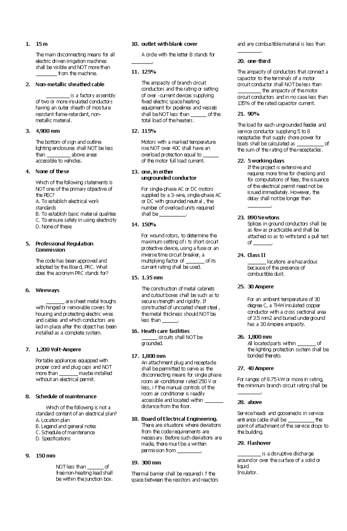 PEC- Terms - jhffm - 1. 15 m The main disconnecting means for all electric driven irrigation ...