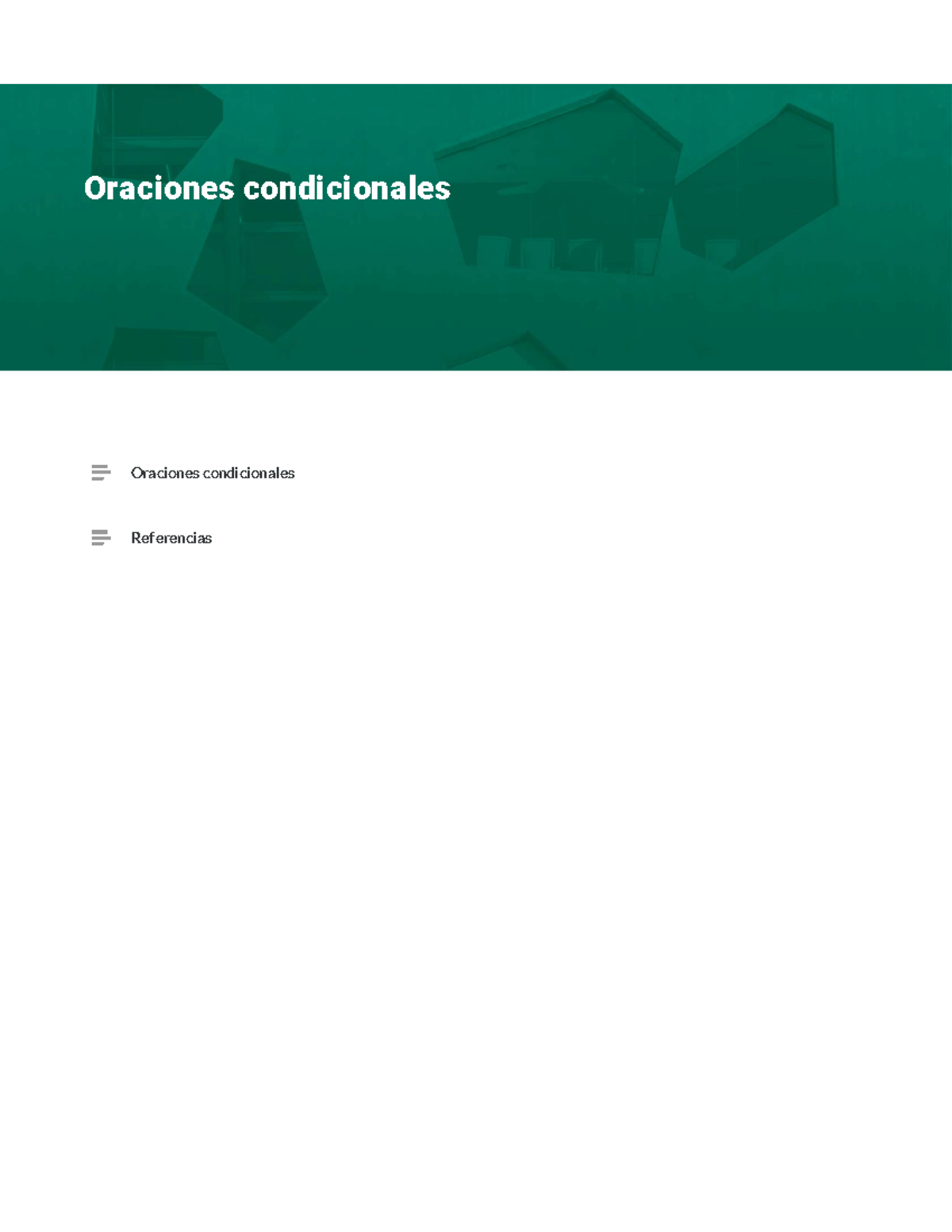 Oraciones condicionales del ingles modulo 1 lectura 3 - Oraciones ...