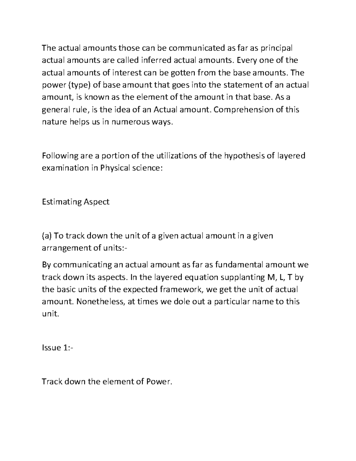 Document - Useful notes - The actual amounts those can be communicated ...