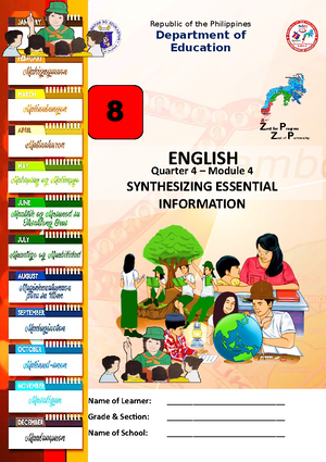G8 English Lesson Exemplar 1st Quarter - CITY SCHOOLS DIVISION OF ...