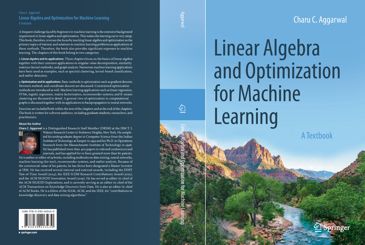 Linear-Algebra-And-Optimization for machine learning Charu C. Aggarwal ...