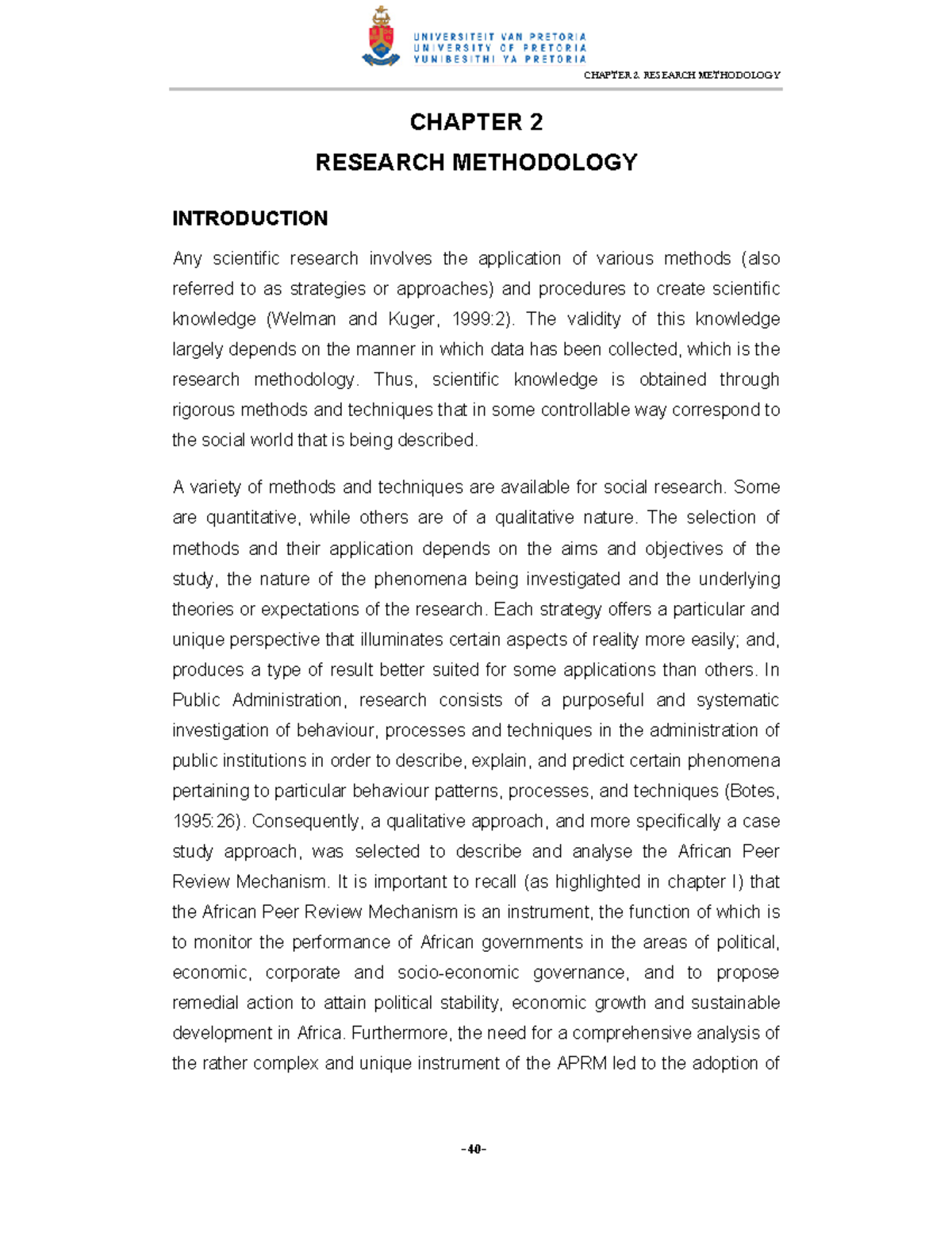 02chapter 2 - Health insurance - CHAPTER 2 RESEARCH METHODOLOGY ...