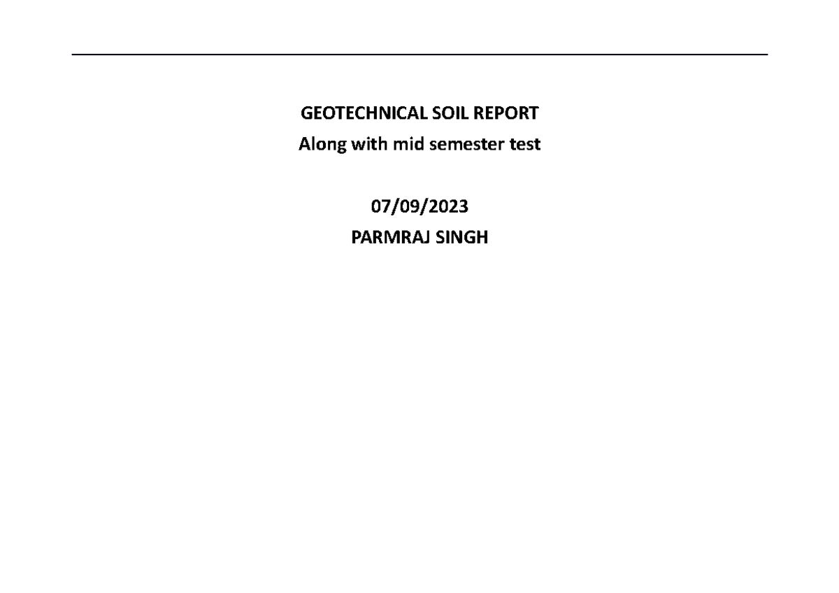 Soil test results - Geotechnical Engineering soil samples ...