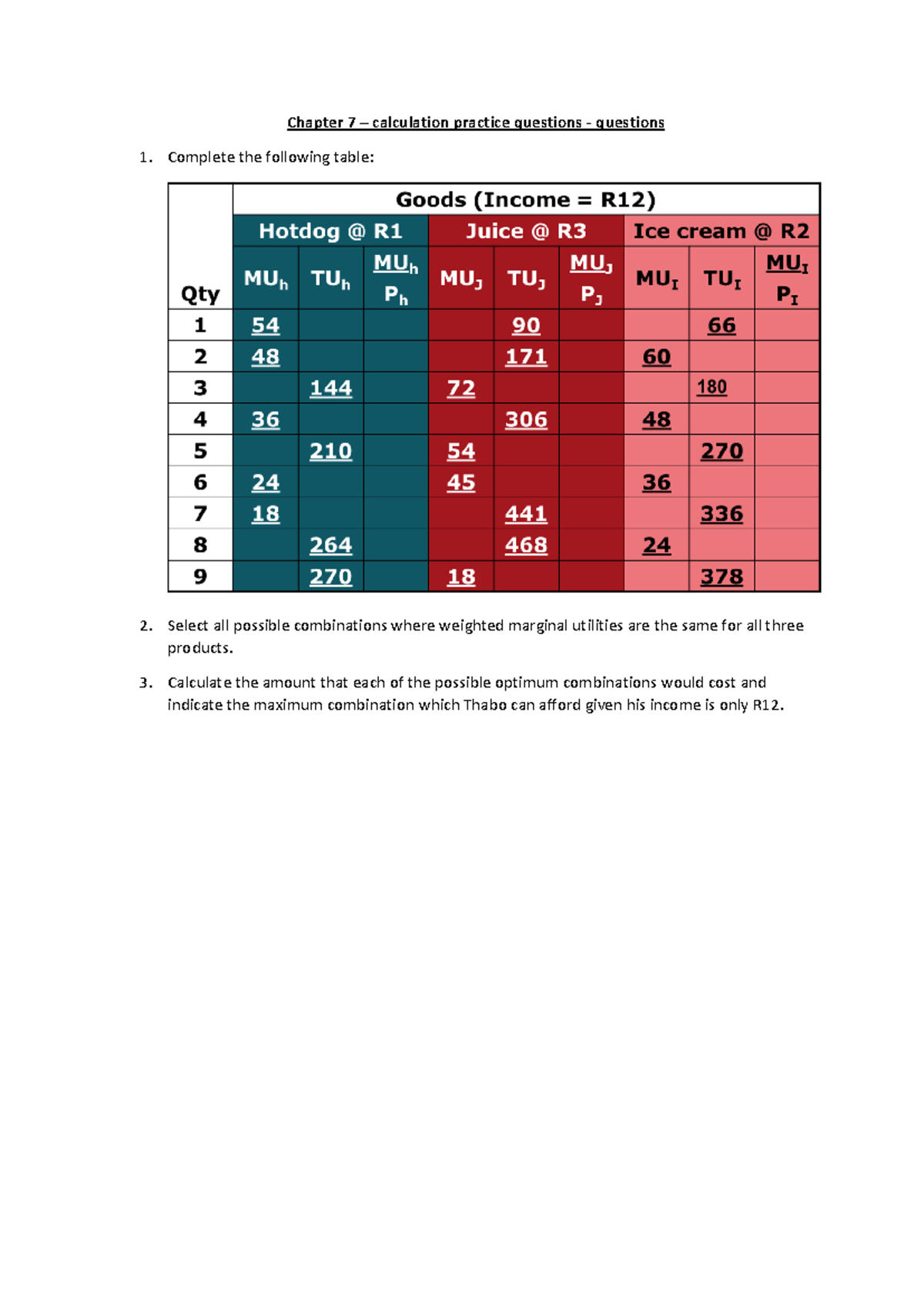 Chapter 7 - questions - Econ 112 practice material - ACCS 121 - Chapter ...