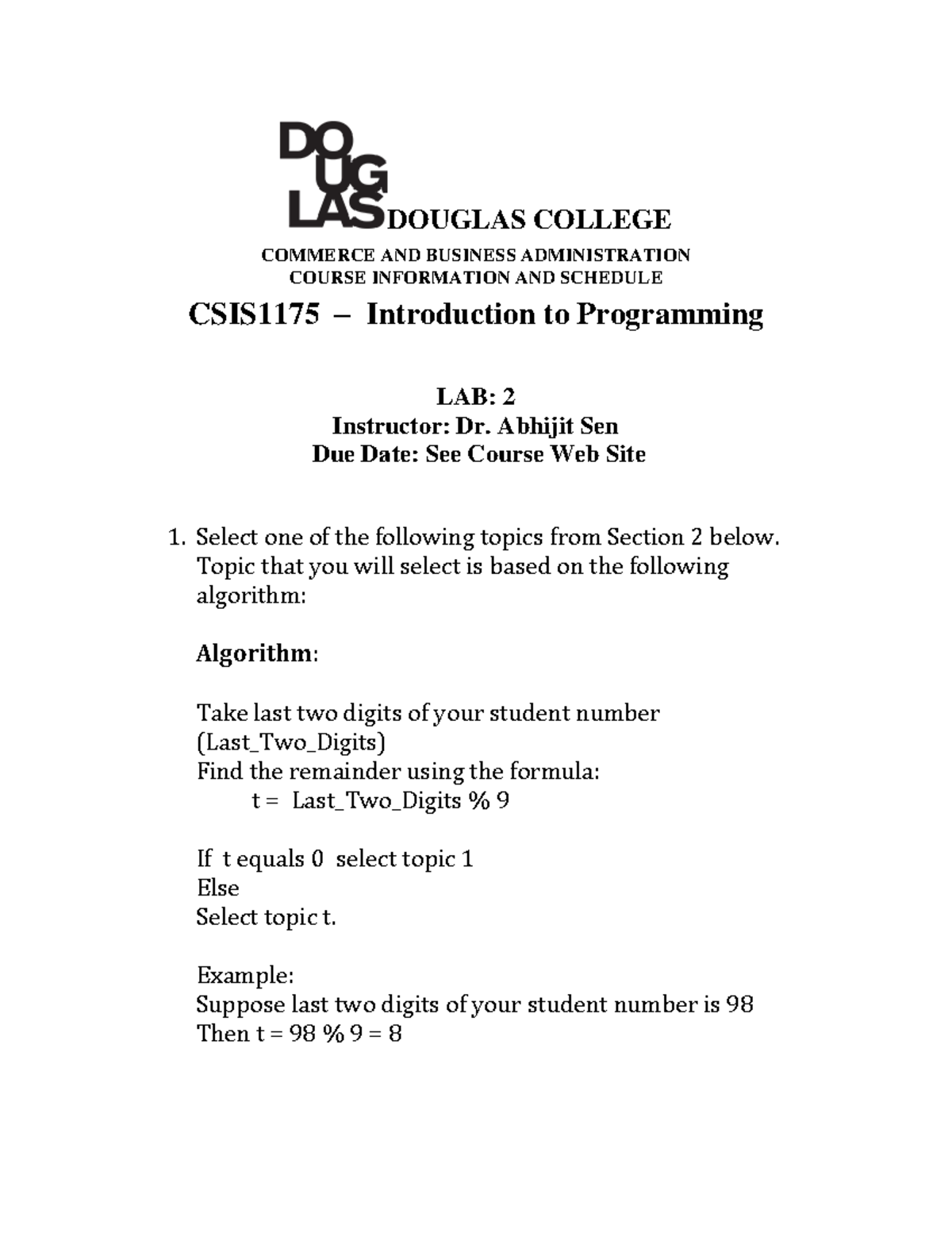 Creating Functions Douglas College Commerce And Business Administration Course Information And 