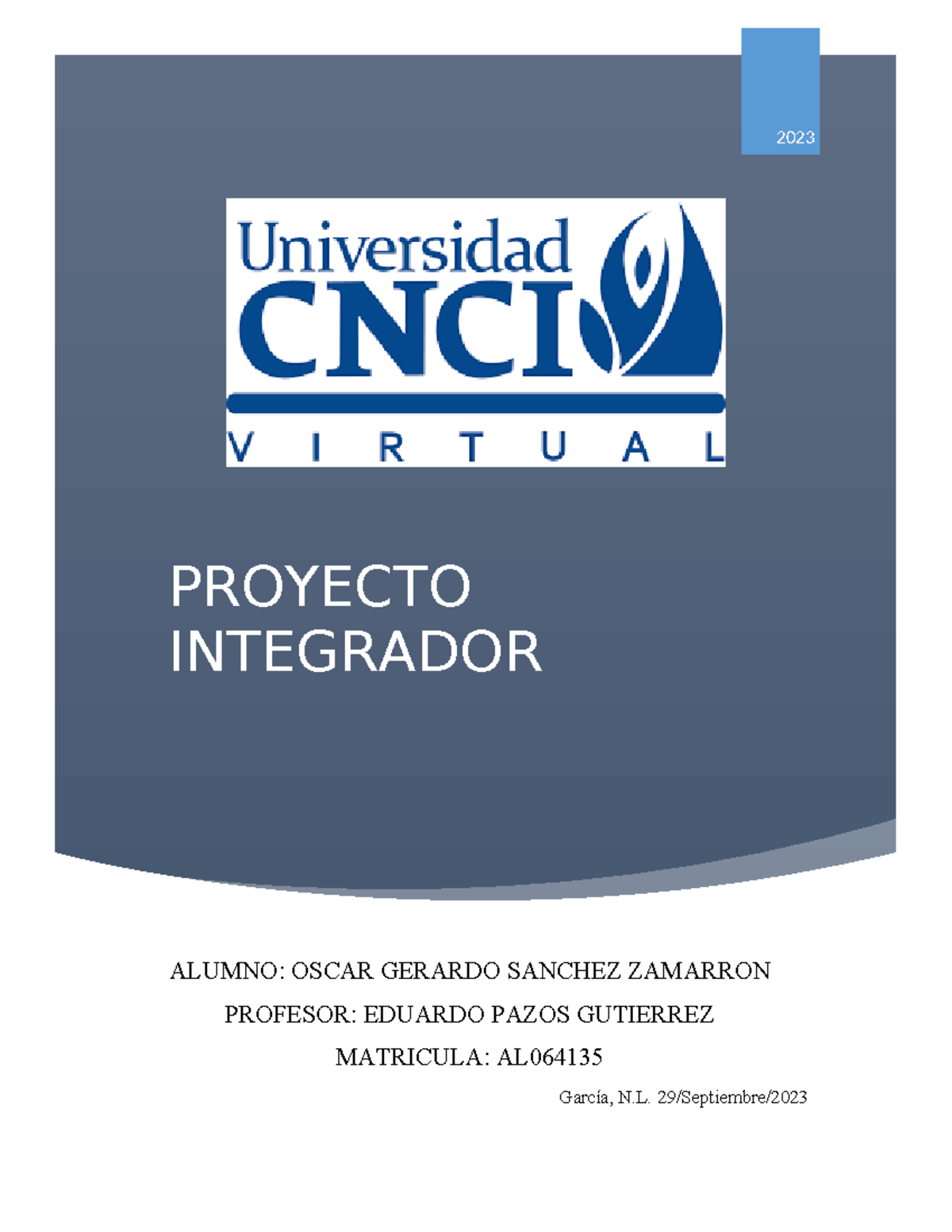 Proyecto integrador control estadistico de calidad - PROYECTO INTEGRADOR 2023 ALUMNO: OSCAR ...