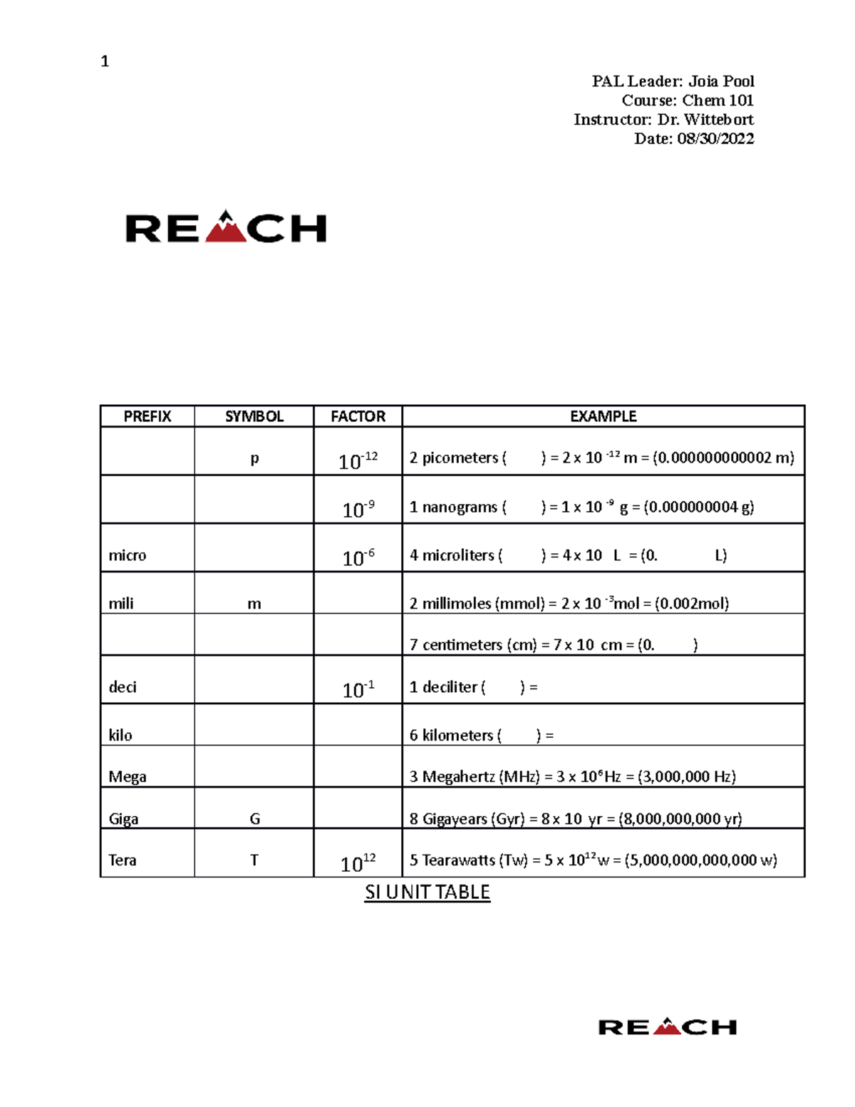 Worksheet 1 BB - ALL OF THEM ARE PAL SESSIONS NOTES! - Instructor: Dr ...