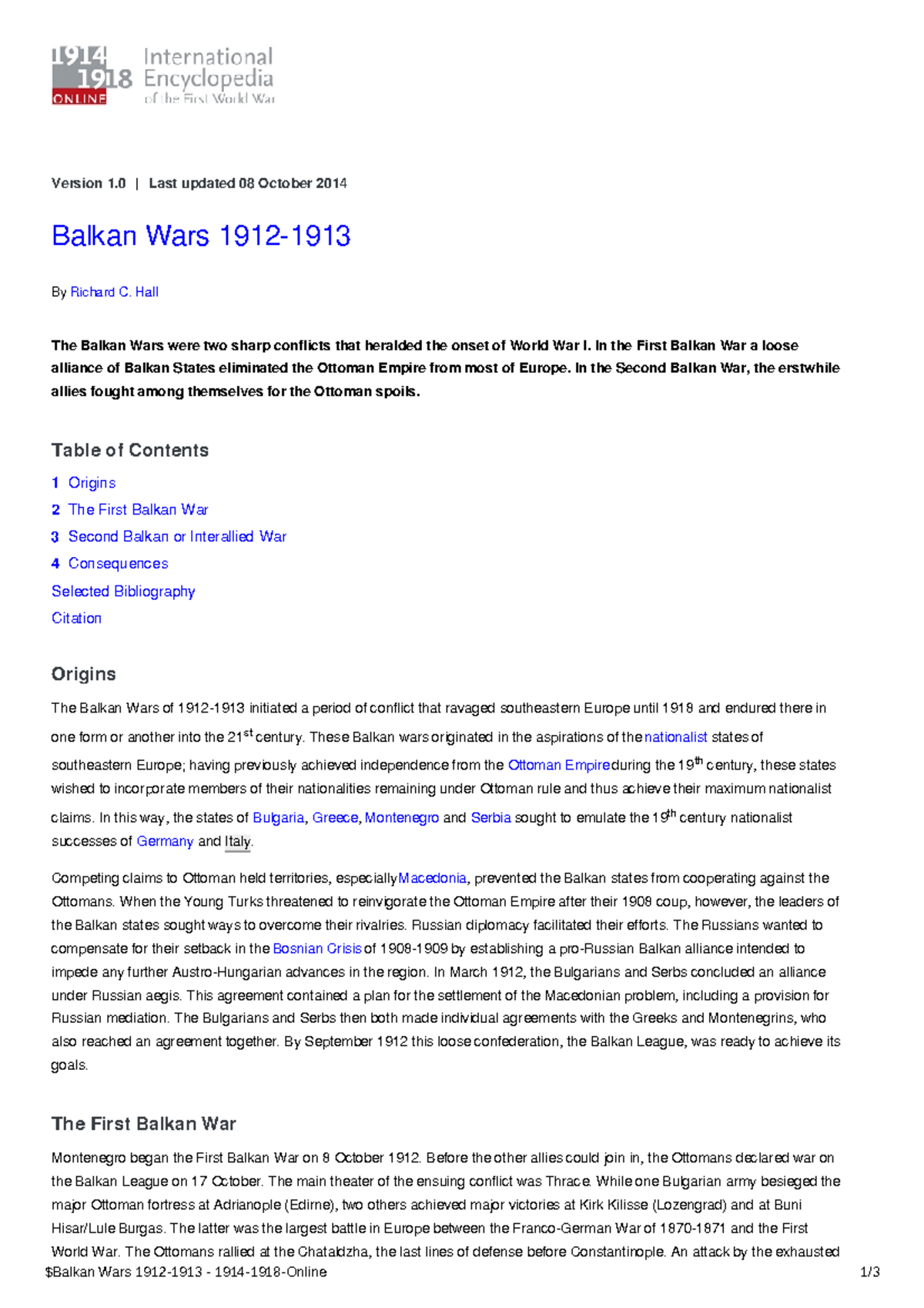 1914-1918-Online-balkan wars 1912-1913-2014-10-08-2 study notes for ...